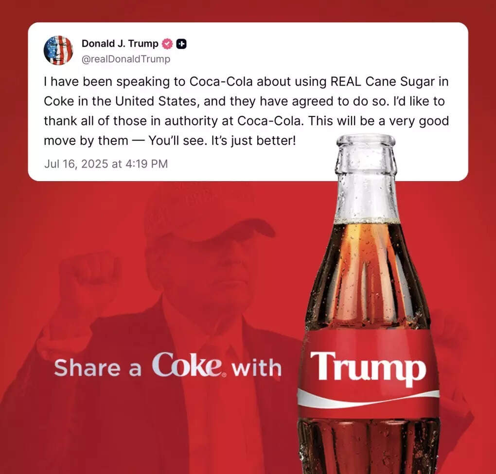Make Coke Great Again: Trump says Coca-Cola US products to switch to ...