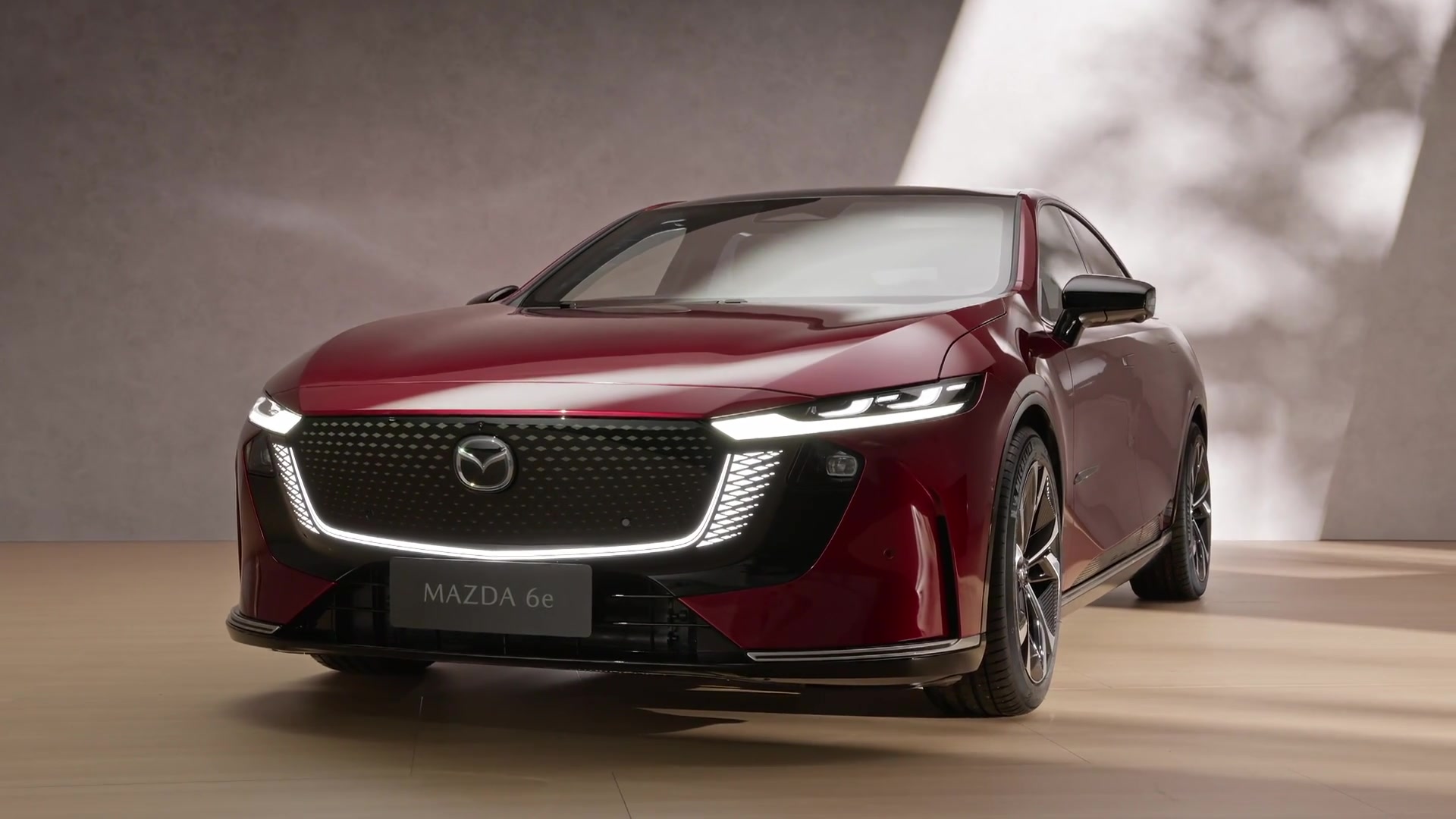 All-new Mazda6e design preview in Soul Red Crystal
