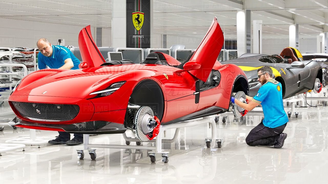 Inside Ferrari Giant Italian Factory Building Super Rare Supercars by Hand