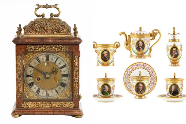 17th-century clock and royal tea set among Tennants' top sellers