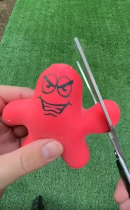 Red Splat-Man Flooded My Garden