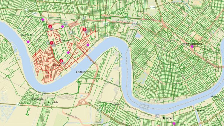 Power restored for over 8,000 in Jefferson Parish