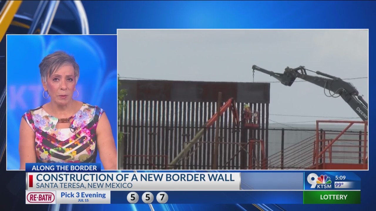 New border wall going up along busy smuggling corridor