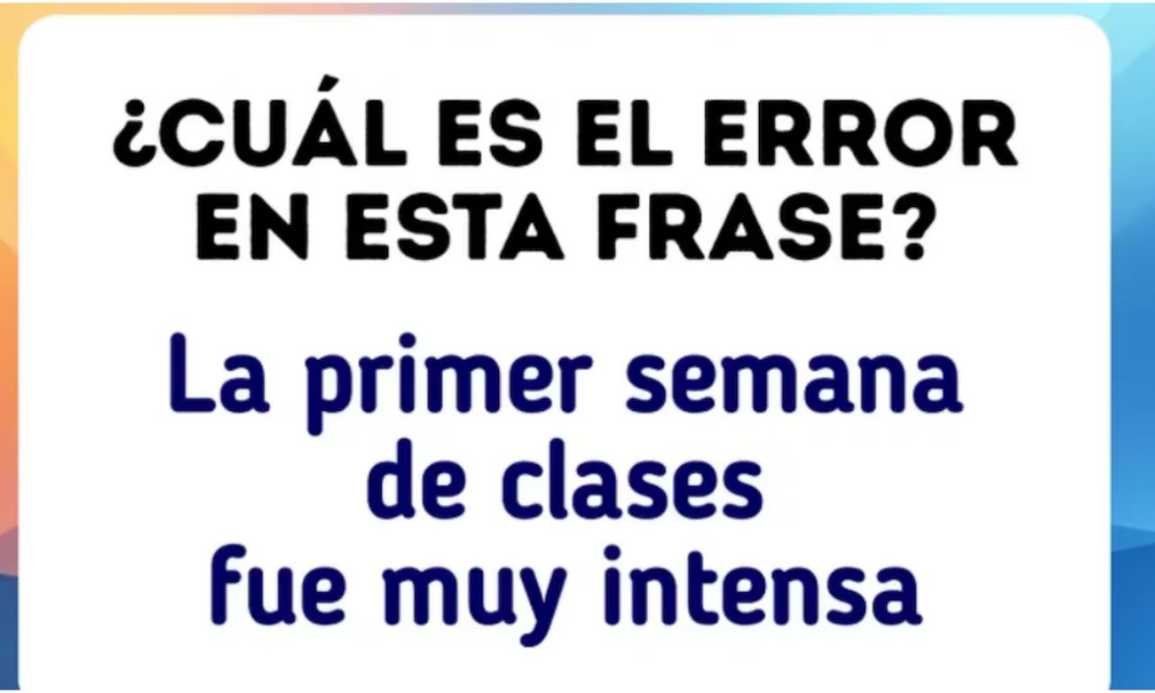 Reto visual: pon a prueba tu mente y halla el error en la frase