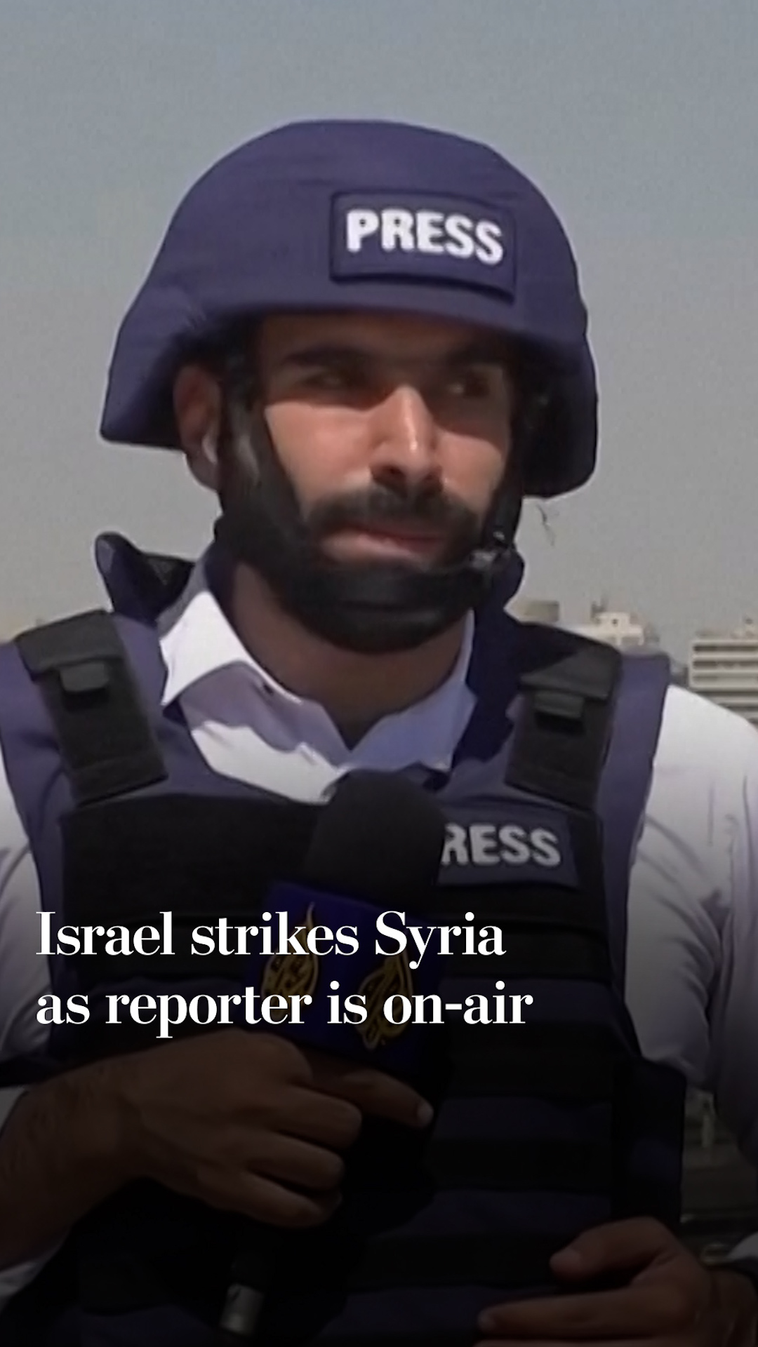 Israel strikes Syria as reporter is on-air