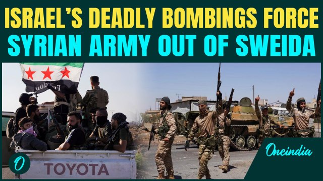 Israel-Syria War BREAKING: Syrian Army Pulls Out of Sweida; Israeli ...