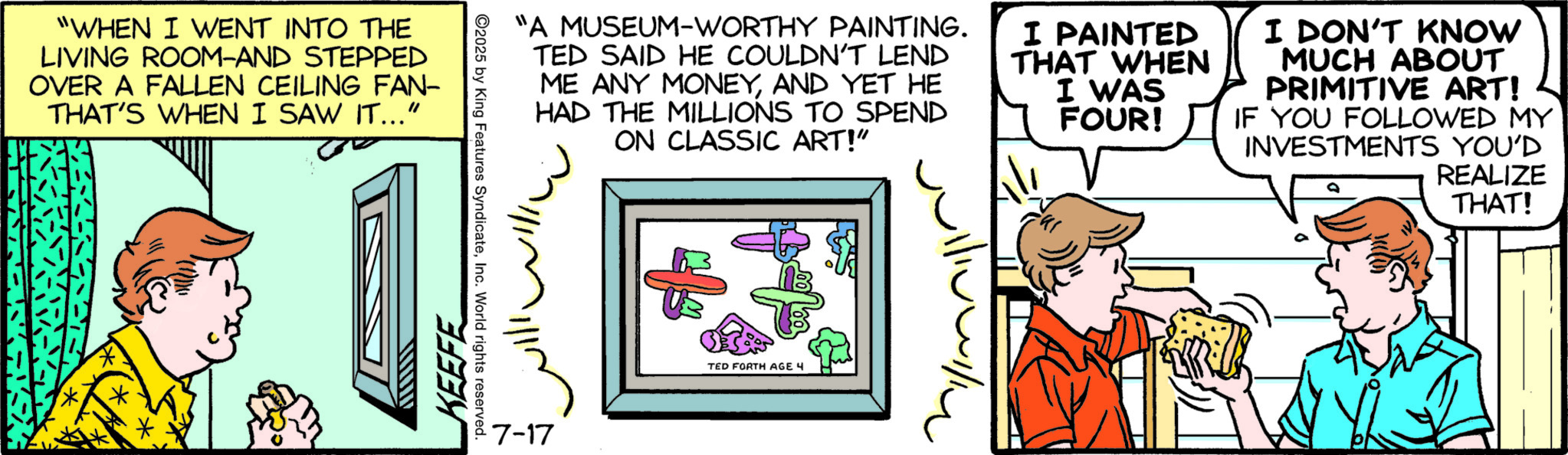 Sally Forth by Francesco Marciuliano; drawn by Jim Keefe