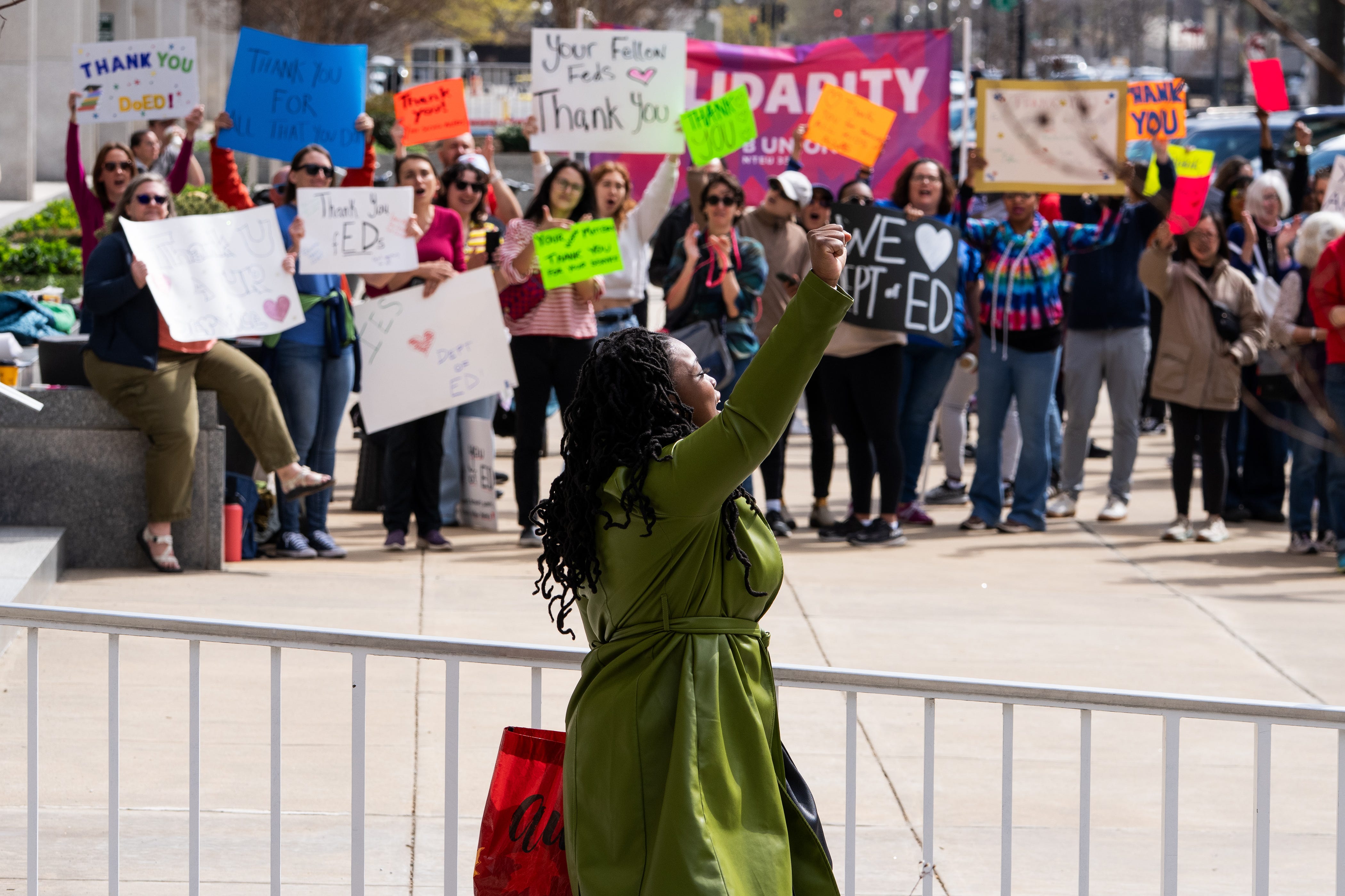 Fired Education Department workers say the 'fight isn't over'