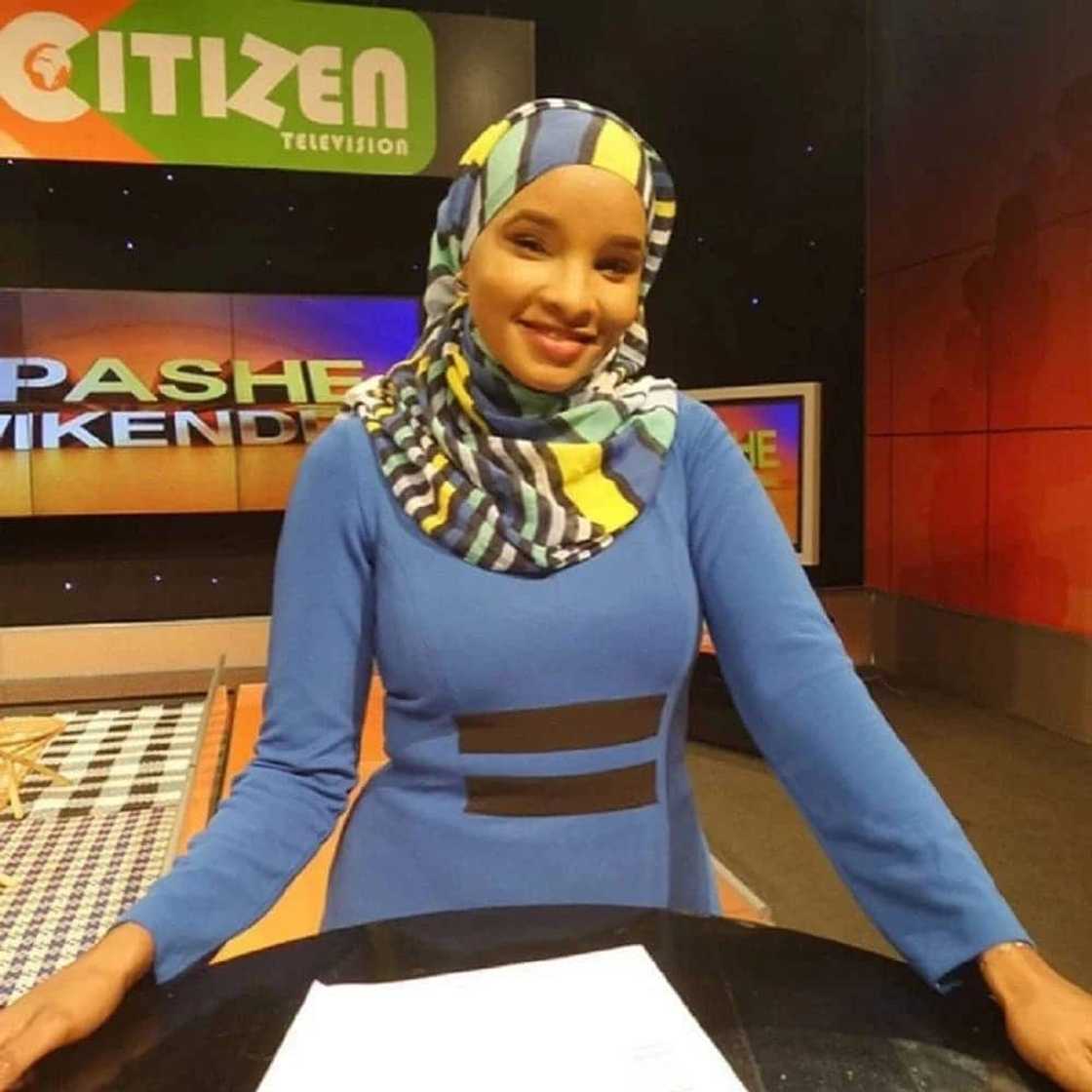 Lulu Hassan blushes as Rashid Abdallah impressively dances in public