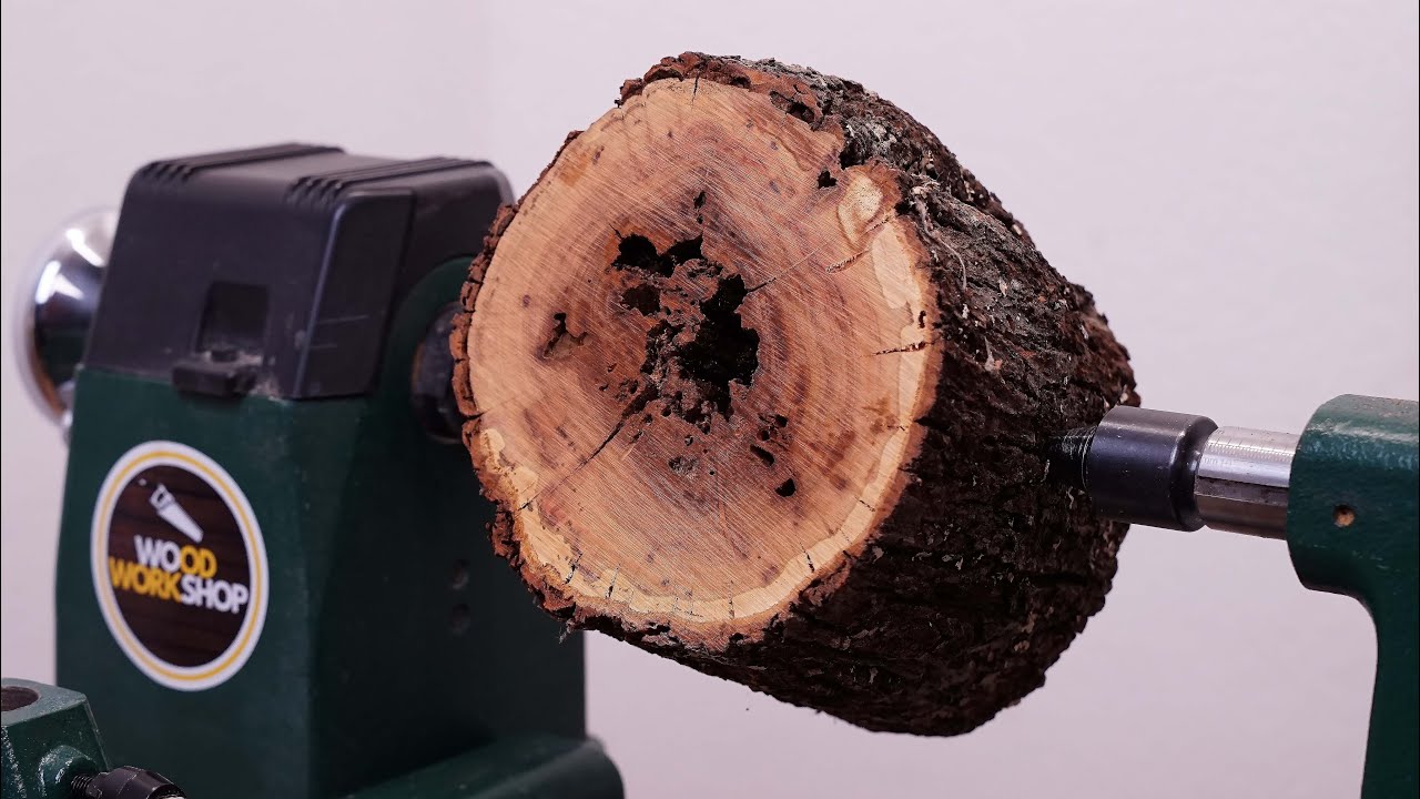 How the lathe turns rough wood into a masterpiece