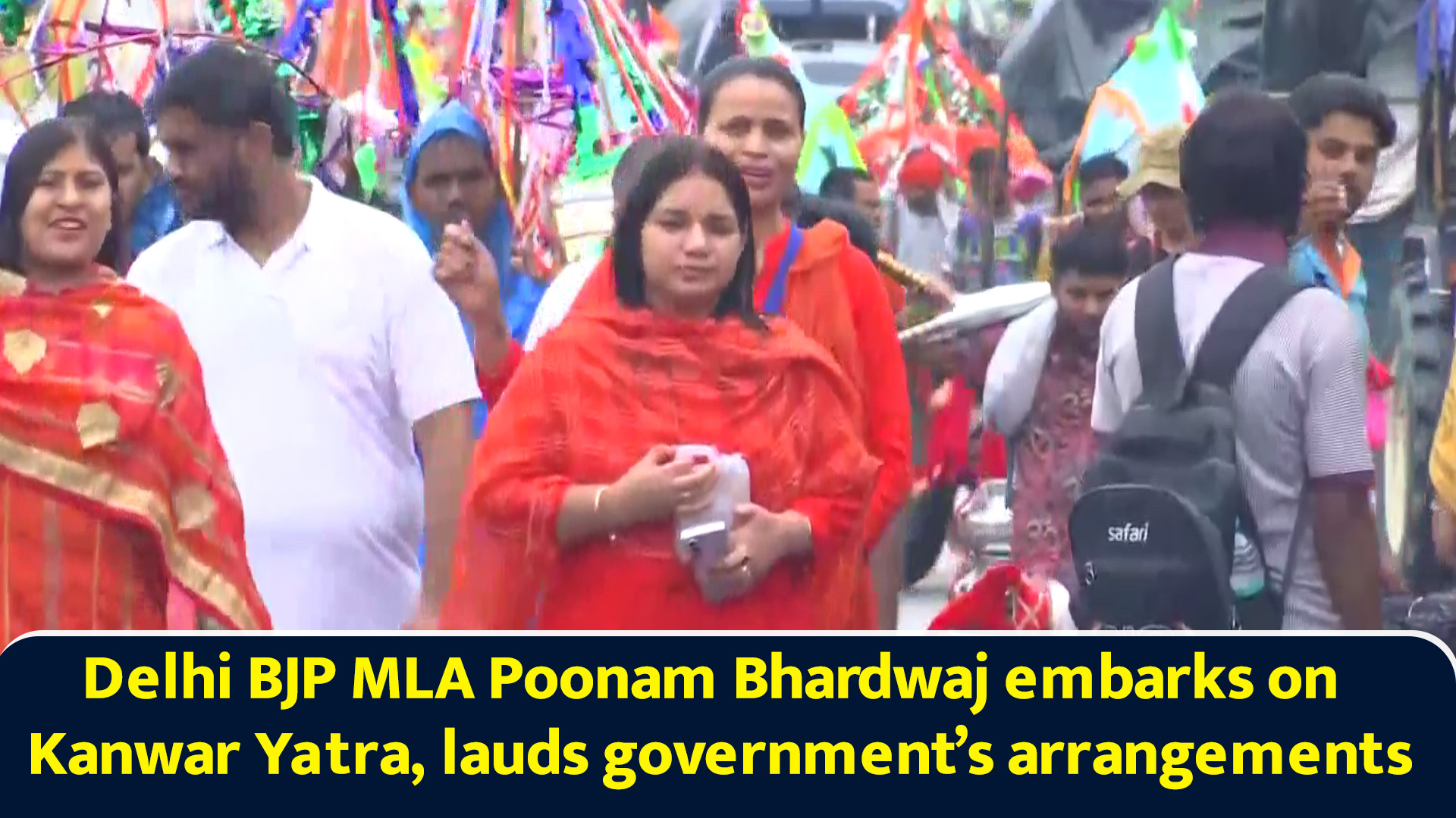 Delhi BJP MLA Poonam Bhardwaj embarks on Kanwar Yatra, lauds government ...
