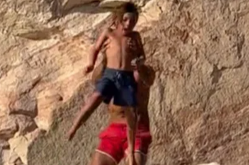 Influencer dad throws his screaming son, 7, off cliff to 'teach him a ...