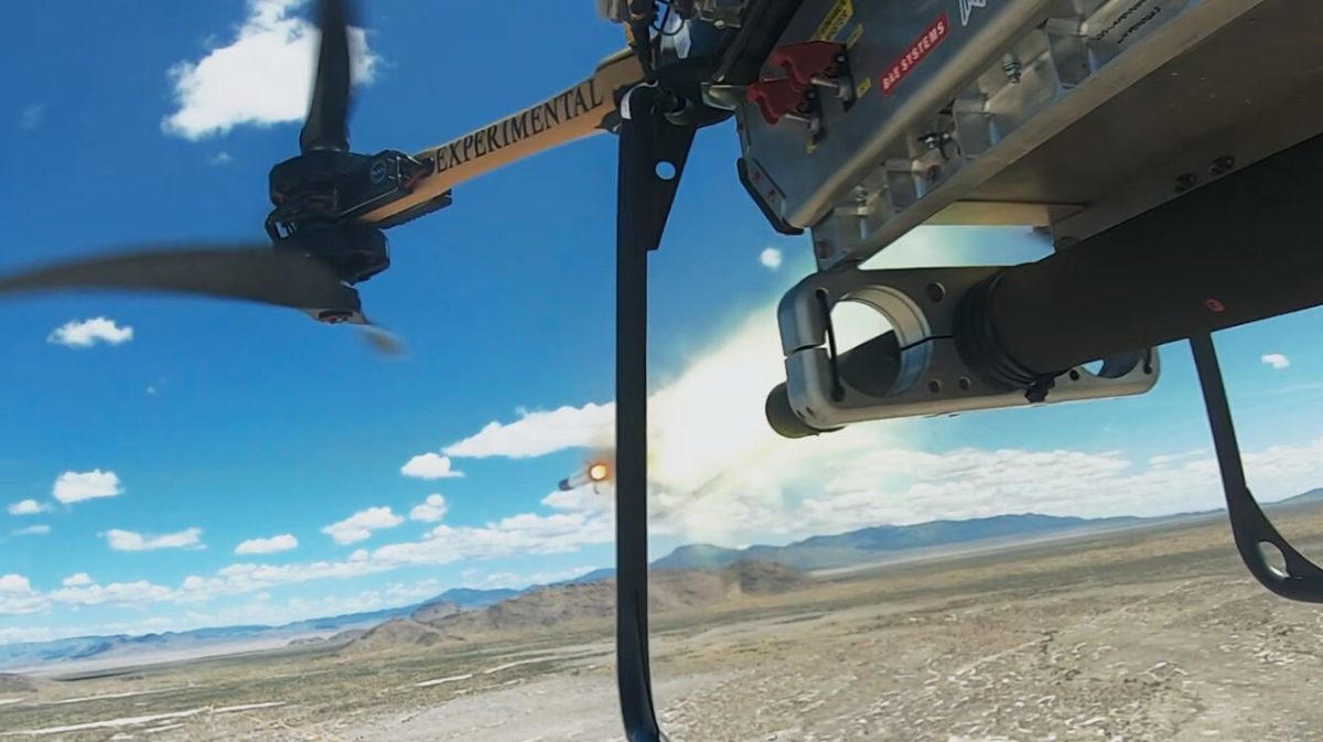 Dramatic moment UK drone takes out rival with air-to-air missile