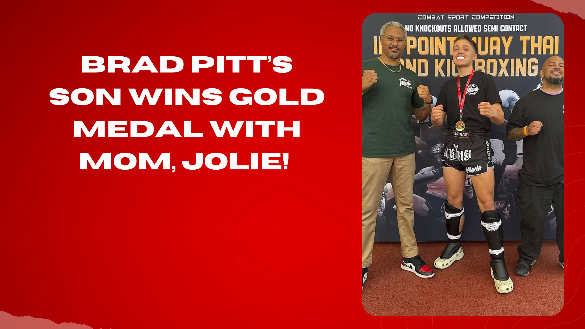 Brad Pitt’s son wins gold medal with mom, Jolie!