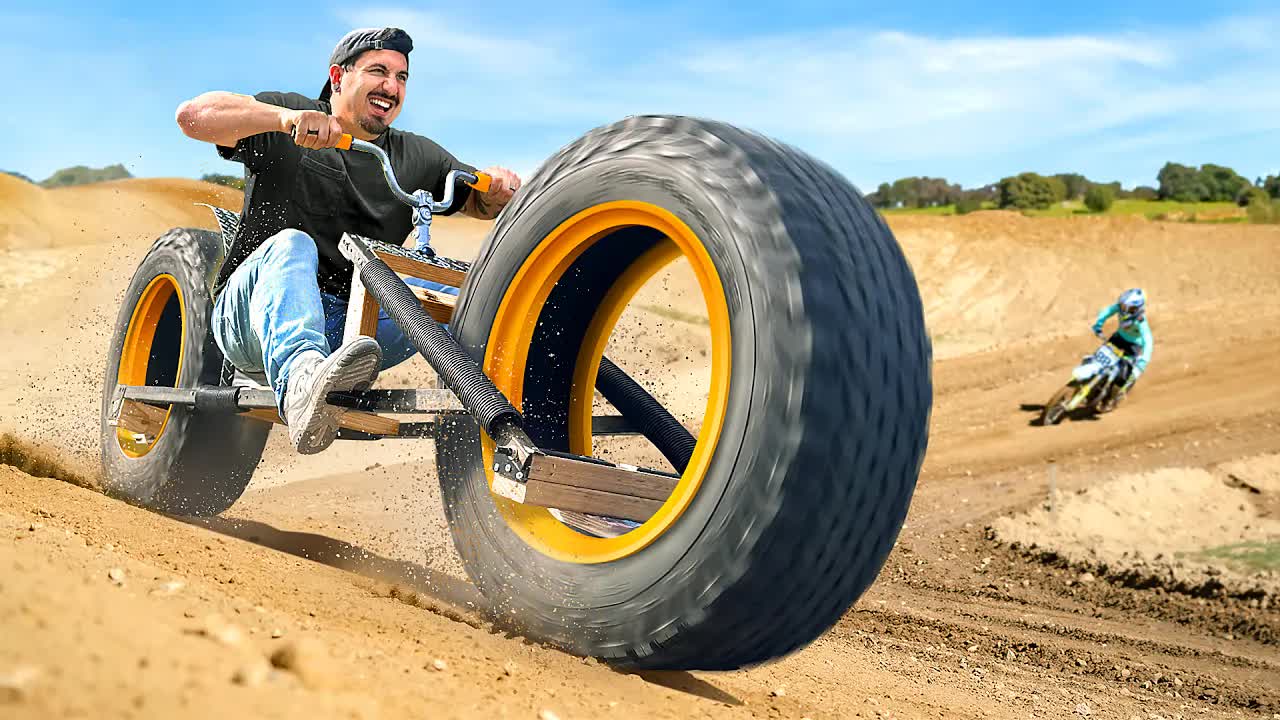 jake carlini: building a monster chopper bike from scrap parts! diy ...