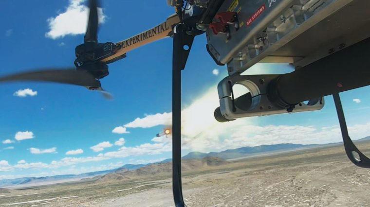 Dramatic moment UK drone takes out rival with air-to-air missile