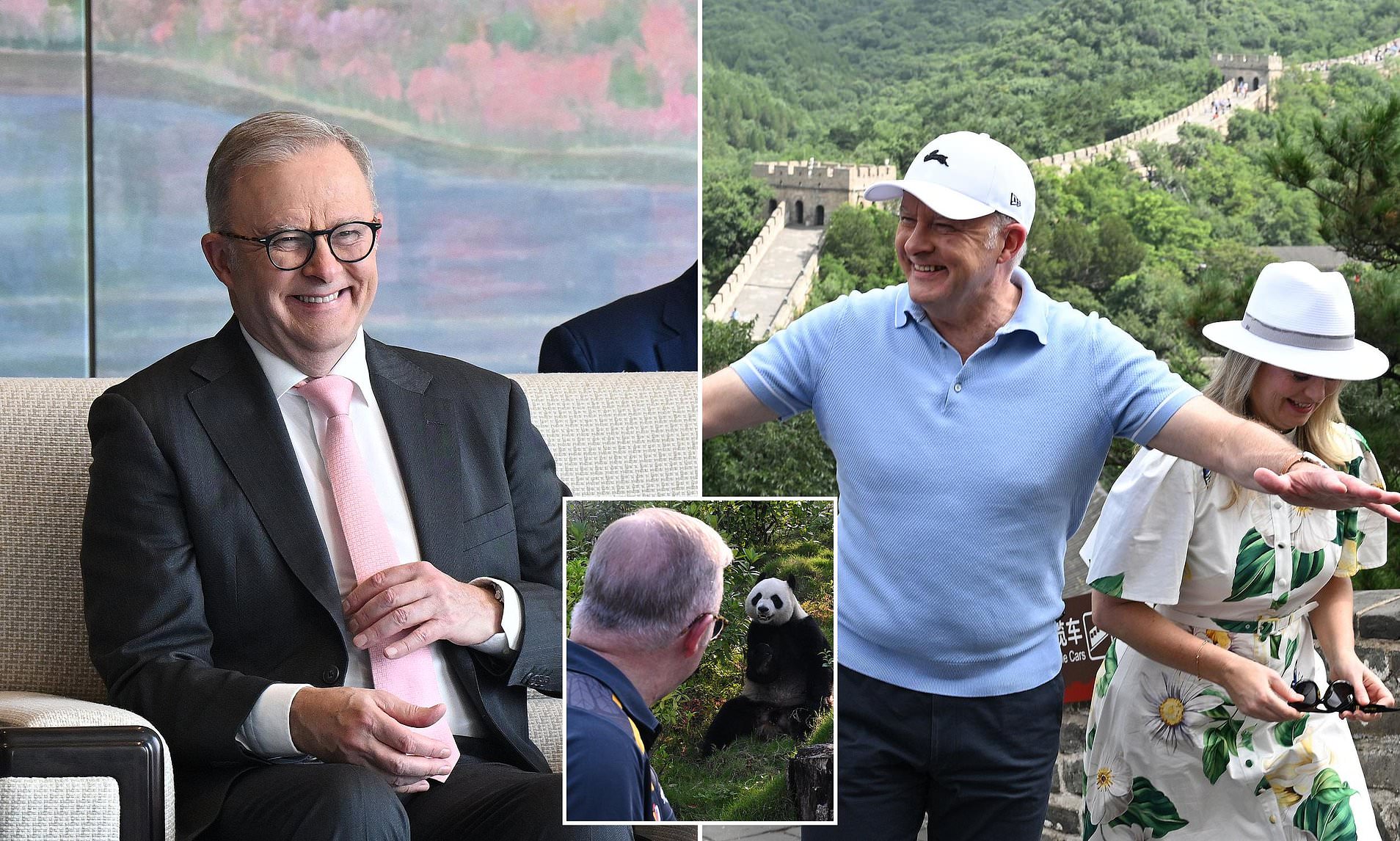 Pandas, tennis and the Great Wall: Anthony Albanese hits back at claims ...
