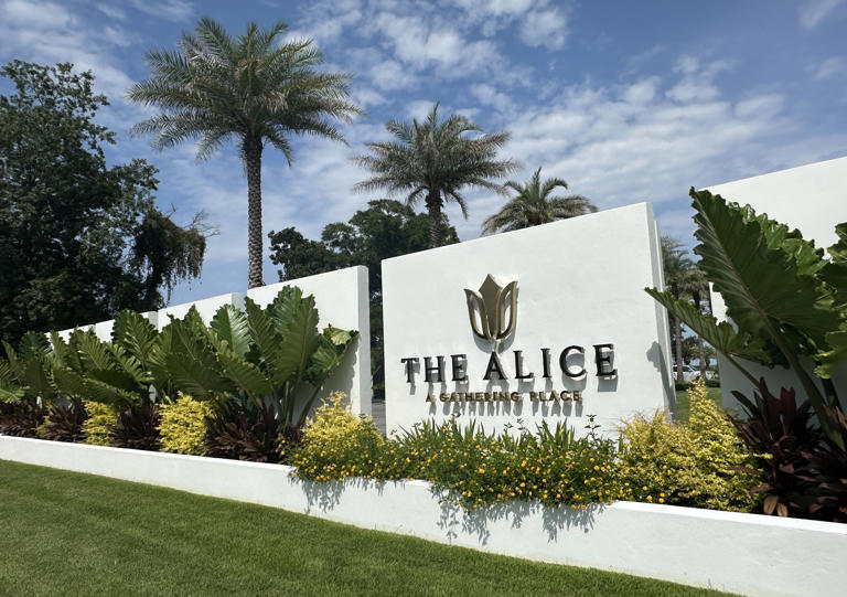 What's behind that elegant Destin wall that simply reads 'The Alice ...