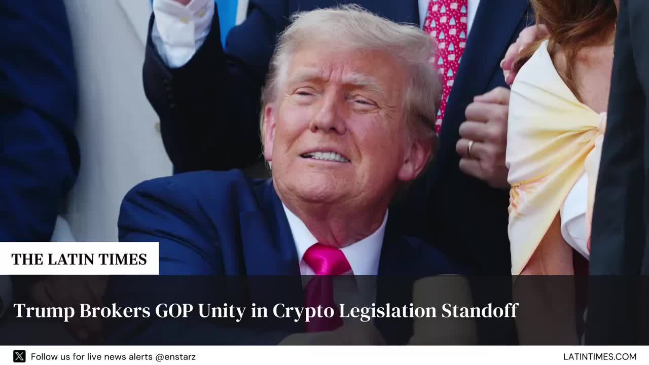 Trump Brokers GOP Unity in Crypto Legislation Standoff