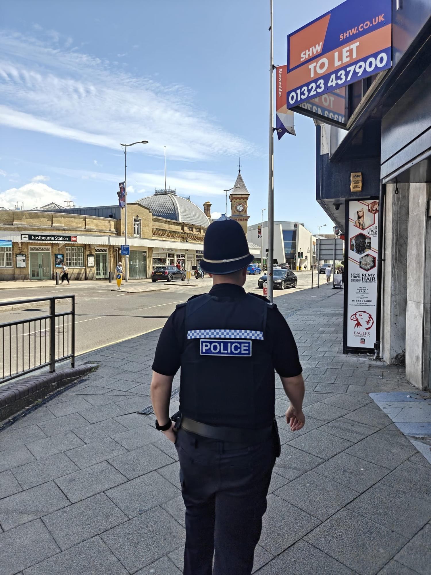 Police conduct extra patrols in Eastbourne town centre to deter anti ...