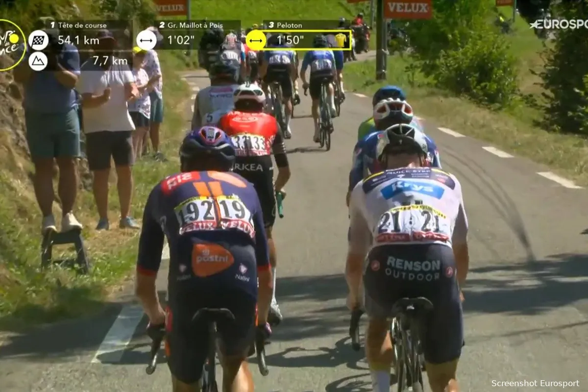 Remco Evenepoel is dropped more than 50 kilometers from the finish in ...