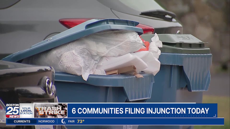 Mass. trash worker strike: 6 communities filing injunctions on Thursday