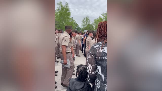 10-Day-Old Son Taps Out Soldier Dad At Army Graduation