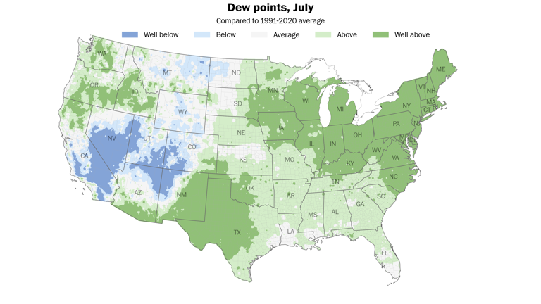 Sick of the summer humidity? These areas in the U.S. will soon get a ...