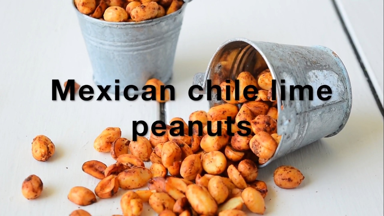 Crunchy & Crispy Mexican Chile lime peanuts aka Cracker Nuts Mexican