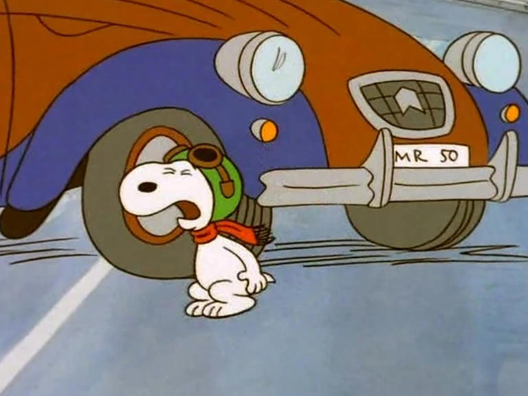 I'm Pretty Sure The Only Times Snoopy Drove A Car It Was In A Citroën 2CV