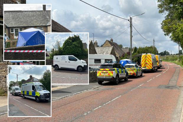 Pictures as CSI called and evidence tent in place outside County Durham ...