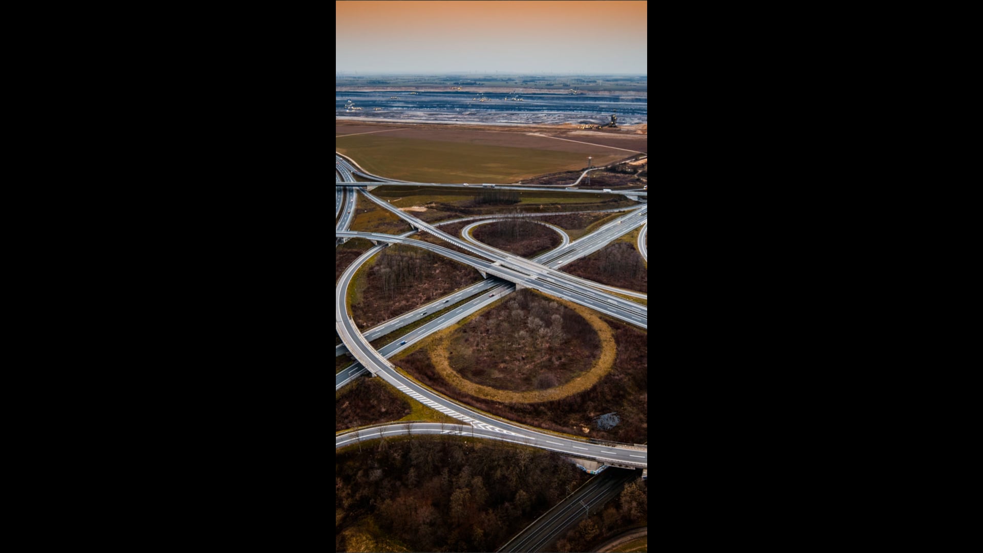 Drone Views of the No Speed Limit Autobahn Highways in Germany.