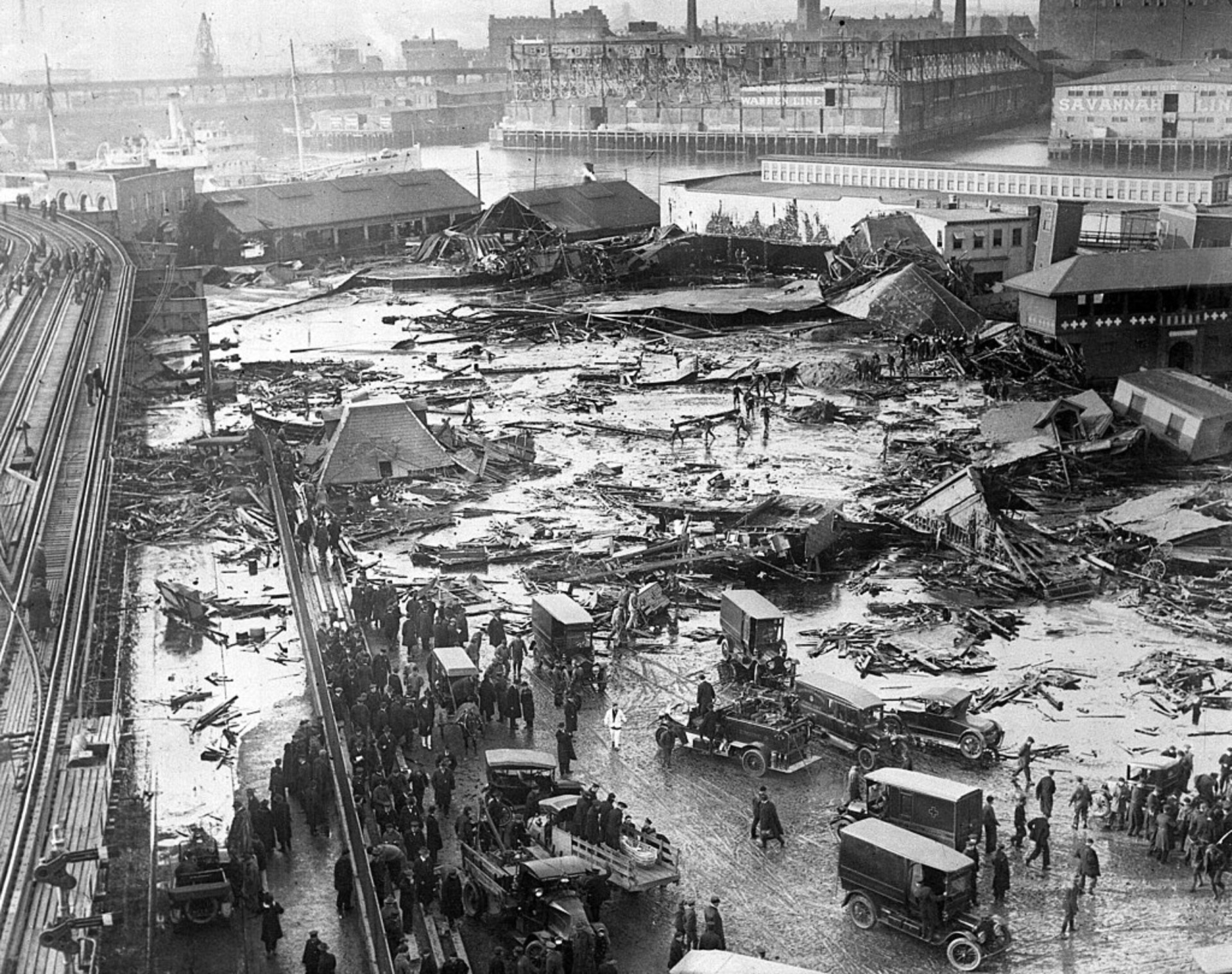 What was the Great Molasses Flood?