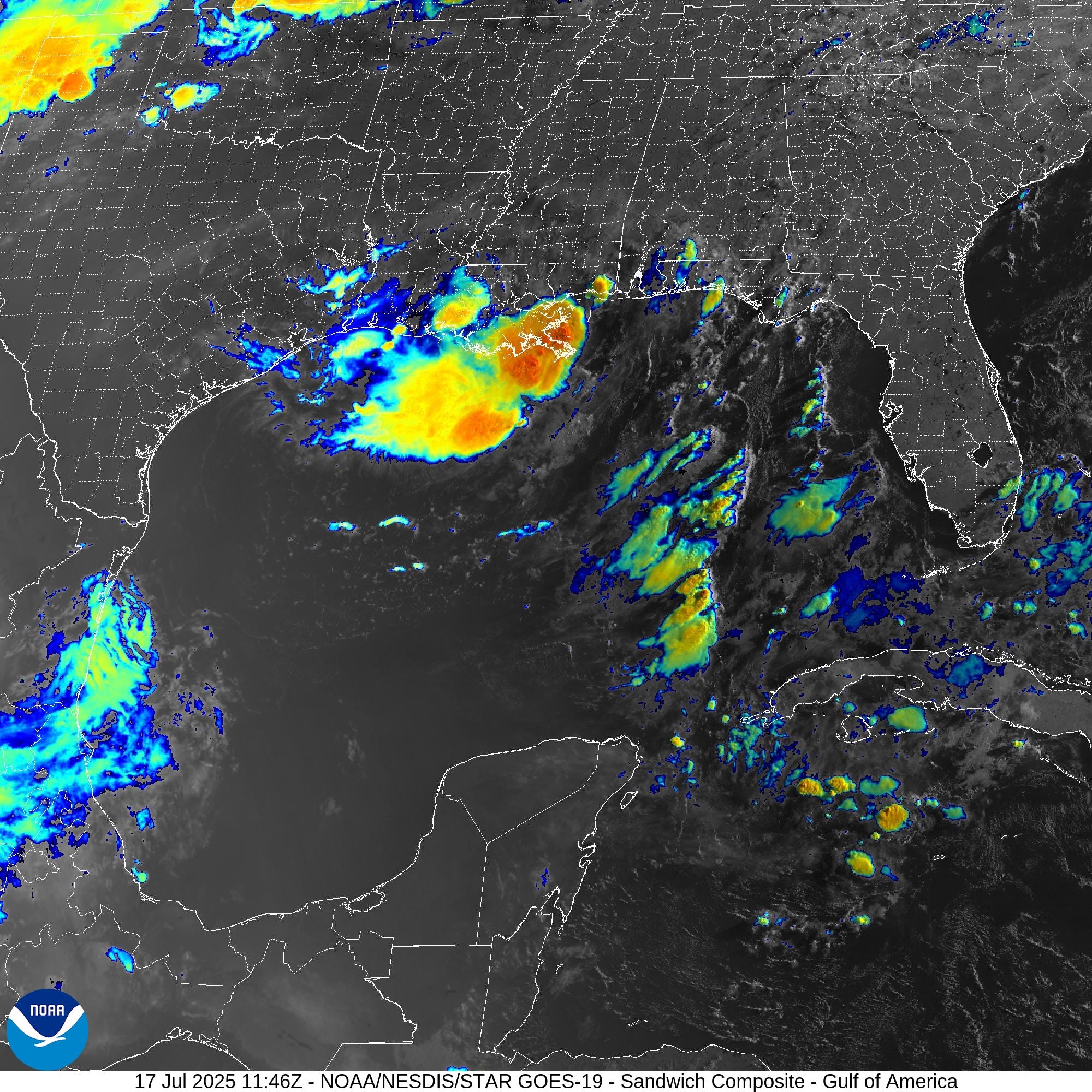 Heavy rain could produce flash flooding along Gulf Coast. See Invest ...