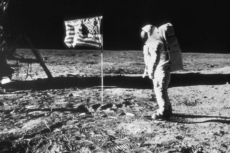 Buzz Aldrin says 'we didn't go there' in moon landing interview as fake ...