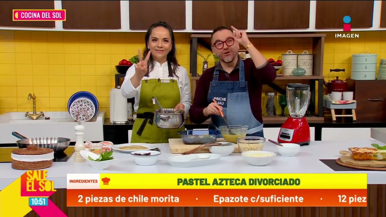 Receta de pastel azteca divorciado con la chef Ingrid Ramos | Sale el Sol