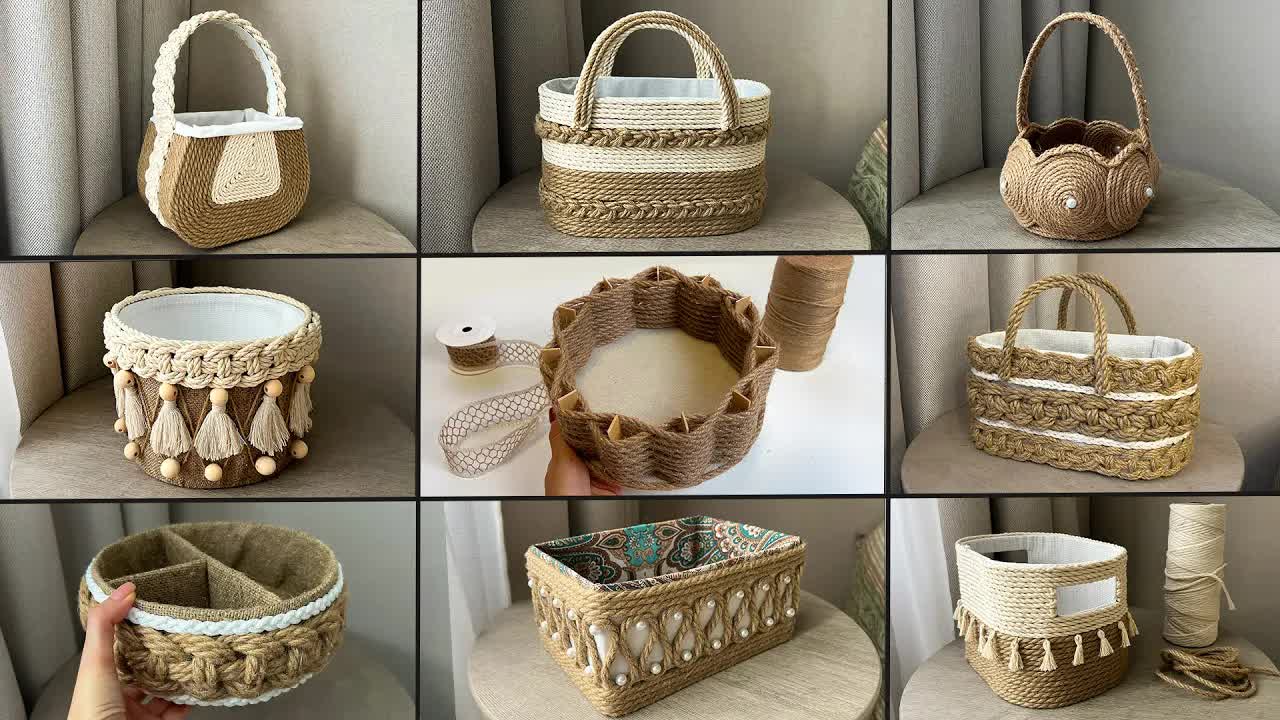 9 Amazing Jute Ideas 2024 / Easy Home Decoration And Organization Ideas ...