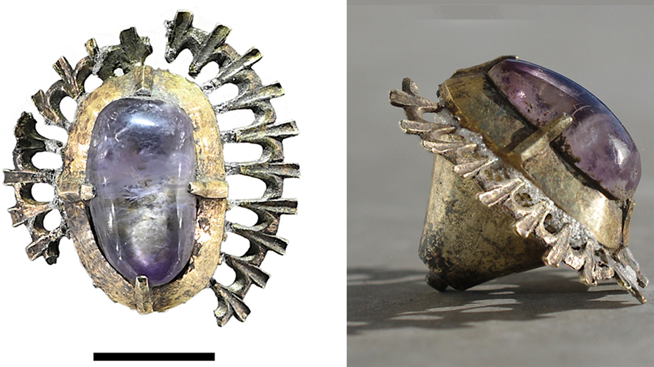 600-year-old amethyst 'worthy of a duke' found in medieval castle moat ...