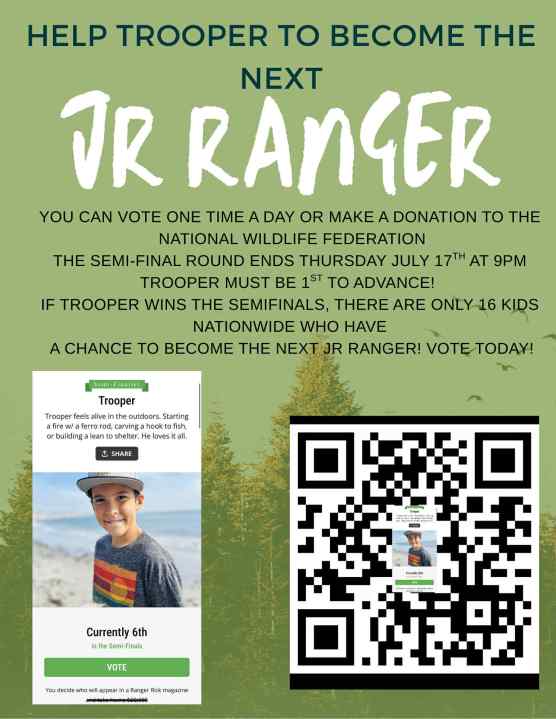 Junior ranger semifinalist from Goldthwaite aims for Ranger Rick & $20,000