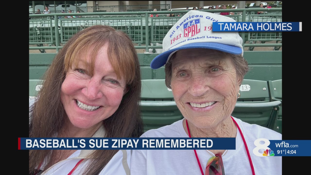 Community honors life of professional women's baseball pioneer Sue Zipay