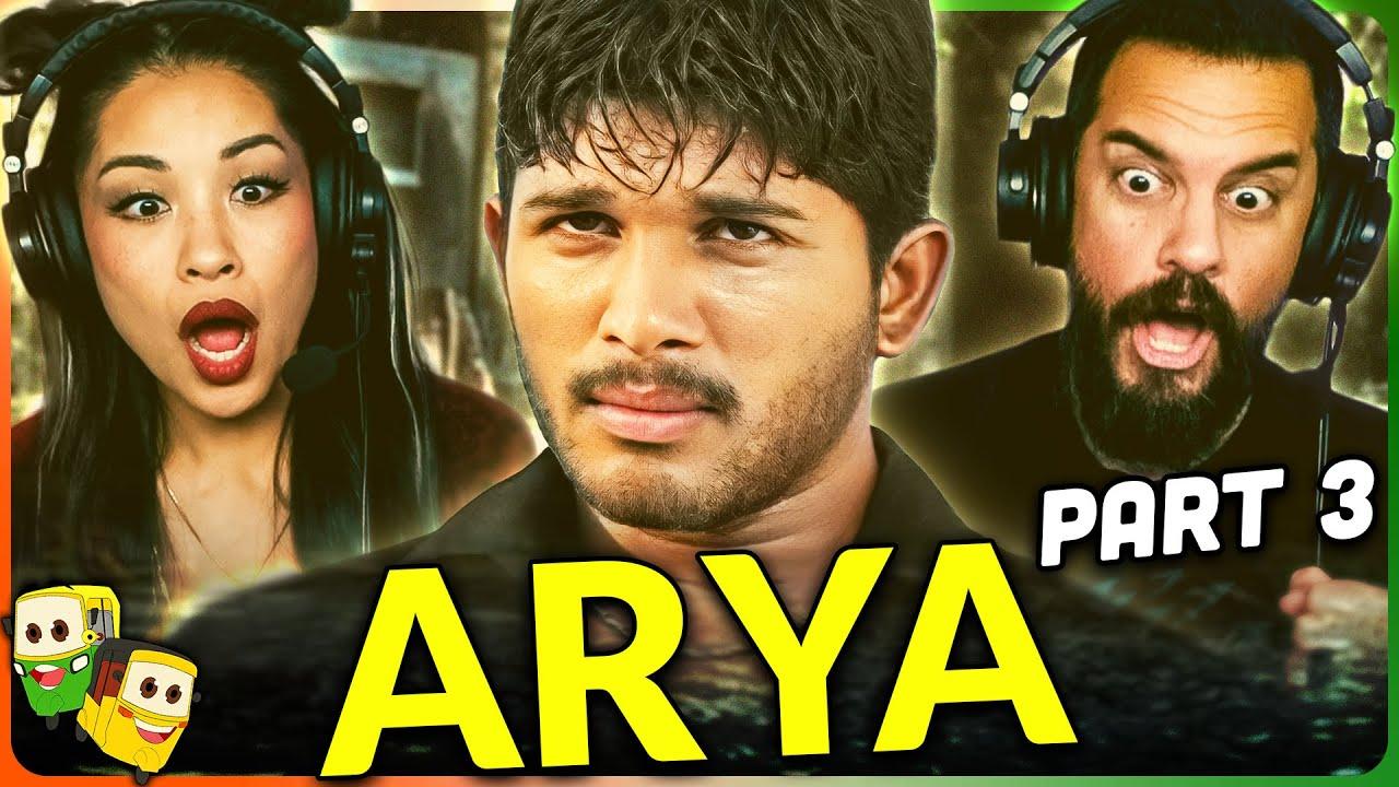 Part 3 - Arya Movie Reaction! | Allu Arjun | Anu Mehta | Siva Balaji