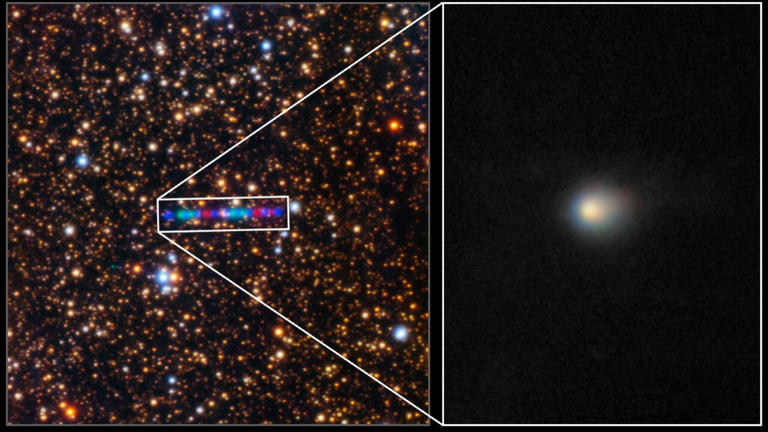 Interstellar comet 3I/ATLAS transforms into a giant 'cosmic rainbow' in trippy new telescope image