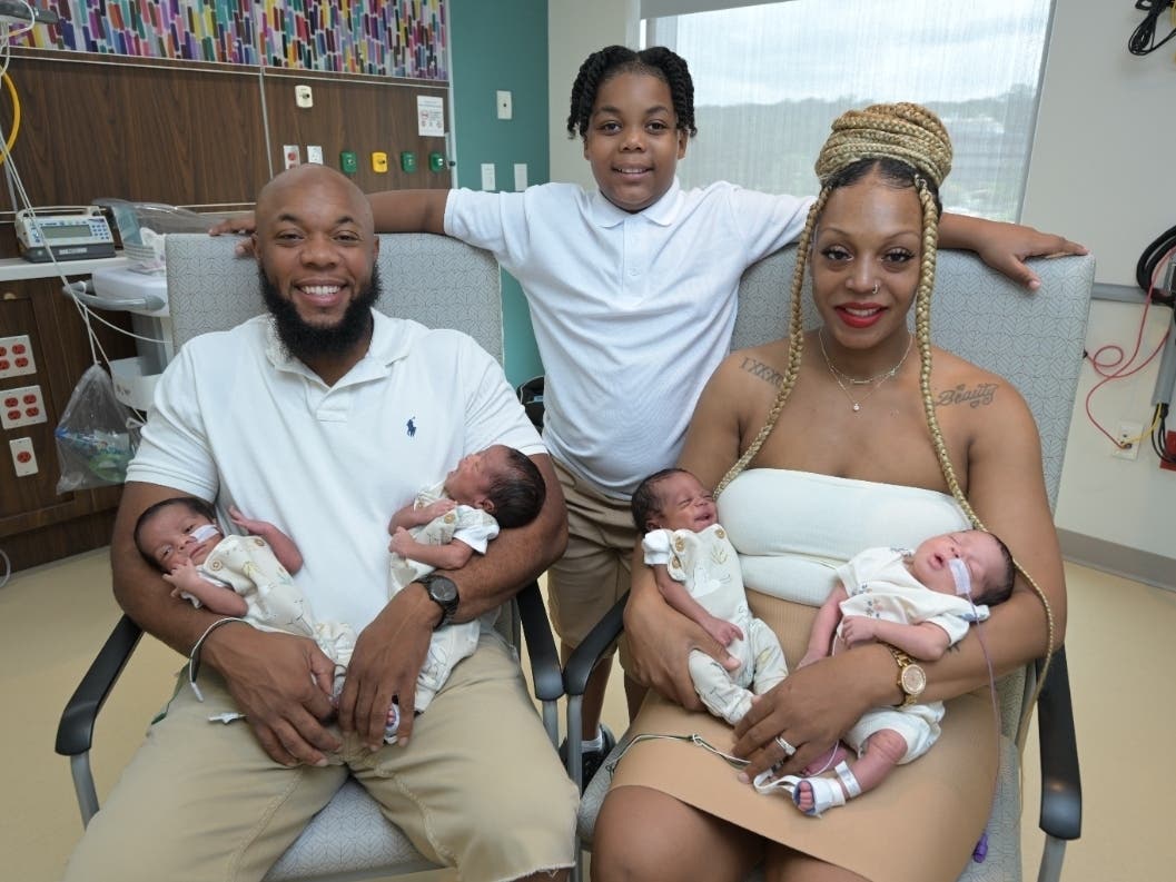 ‘Natural Quadruplets’ Born At Hospital In Livingston, Family Is Overjoyed