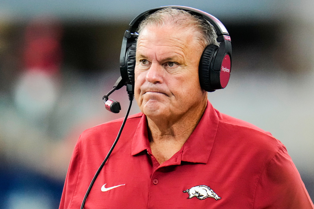 Arkansas coach Sam Pittman says House settlement provides level NIL ...