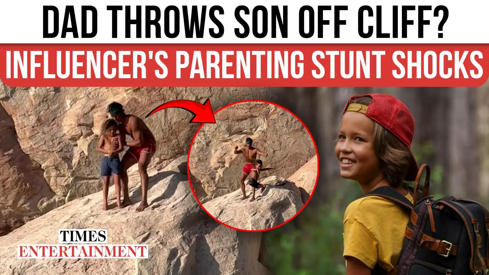 Influencer TOSSES Son Off Cliff, Then LAUGHS as Internet Slams Him ...