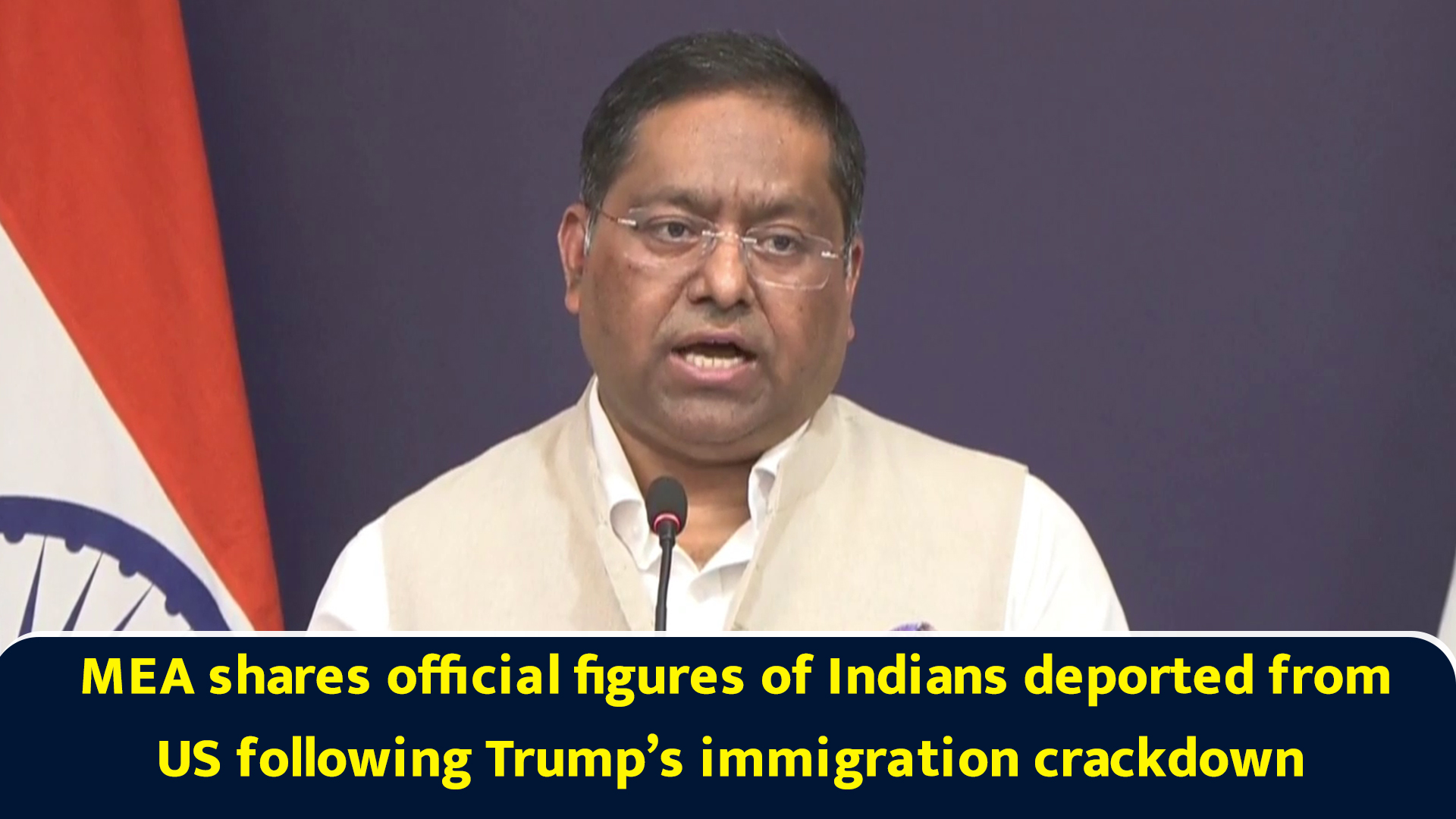 MEA shares official figures of Indians deported from US following Trump ...