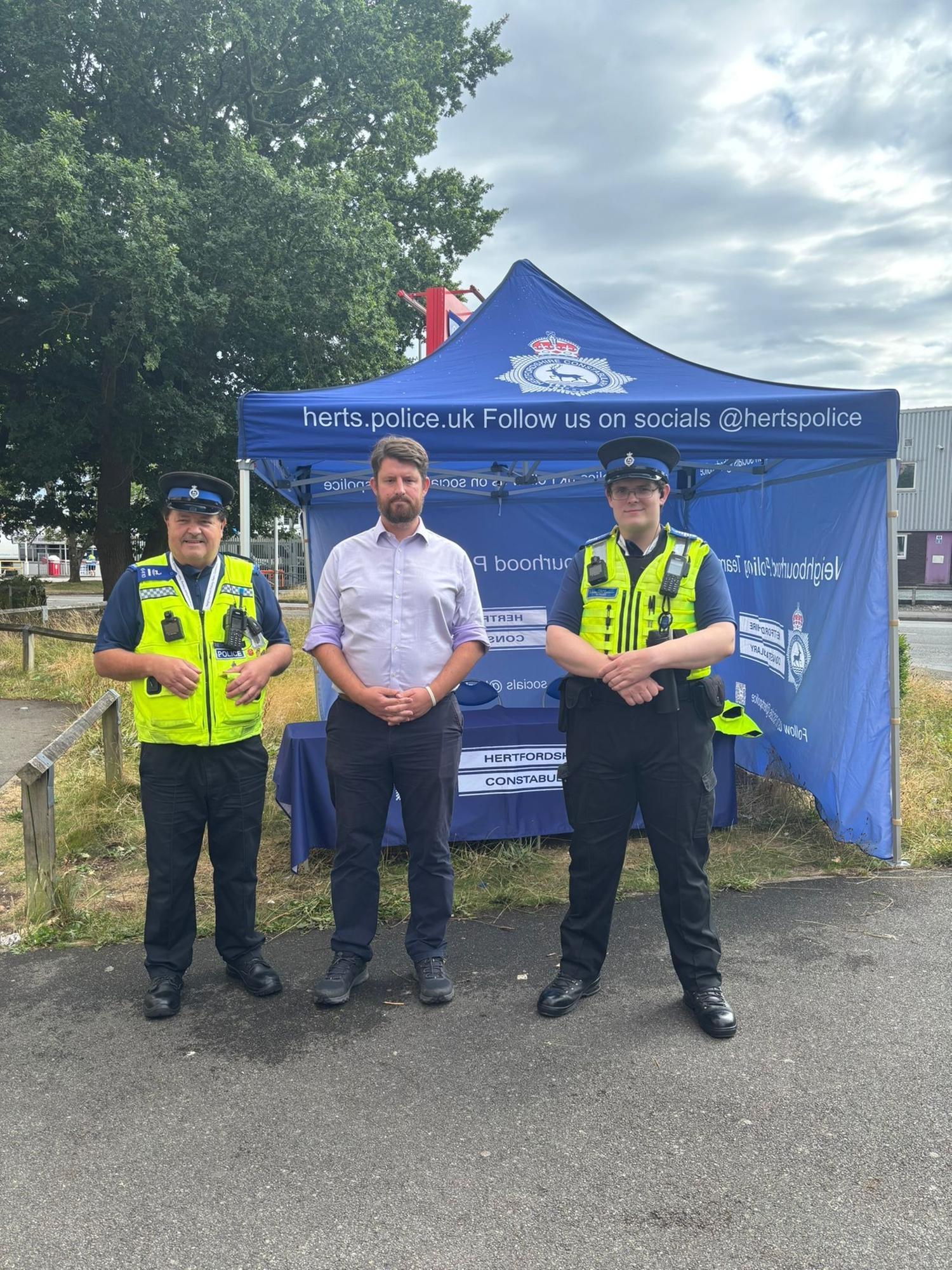 David Taylor MP joins officers for community engagement following Three ...