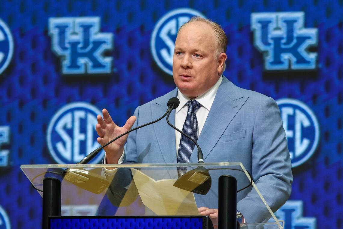 How Kentucky's Mark Stoops responded to the ‘motivated' meme at SEC ...