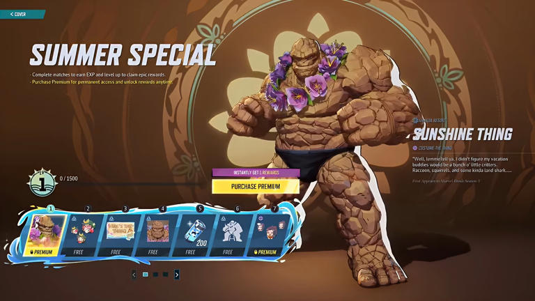 Marvel Rivals Season 3 Summer skins and rewards