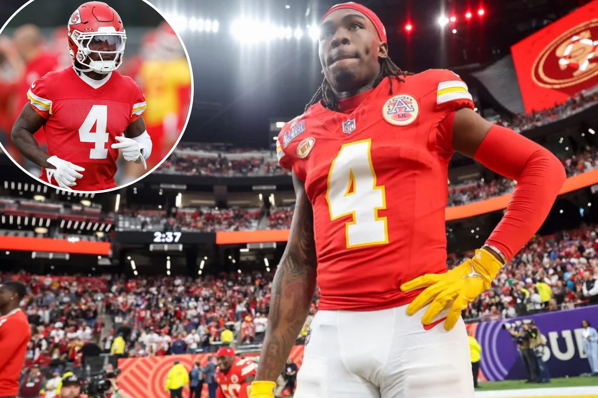 Chiefs’ Rashee Rice sentenced to 30 days in jail over car crash as NFL ...